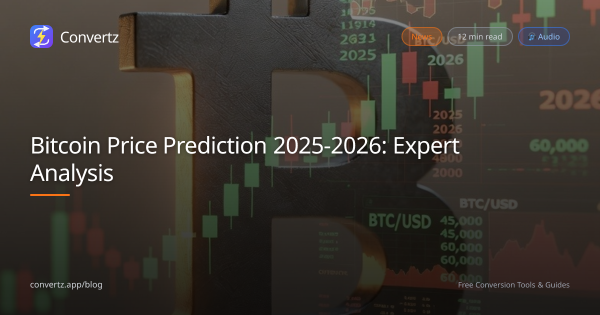 Bitcoin Price Prediction 2025-2026: Expert Analysis